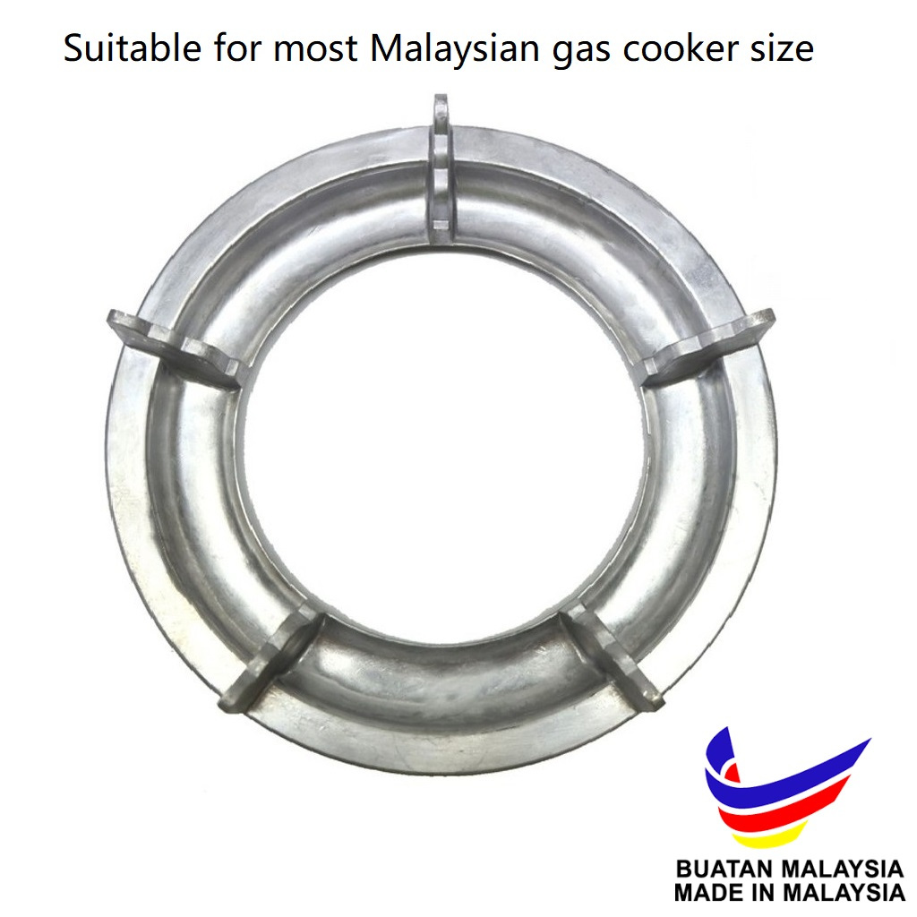 Aluminium Gas Stove Stand Thick Heavy Duty 9" 22cm Gantian Tungku Dapur ...