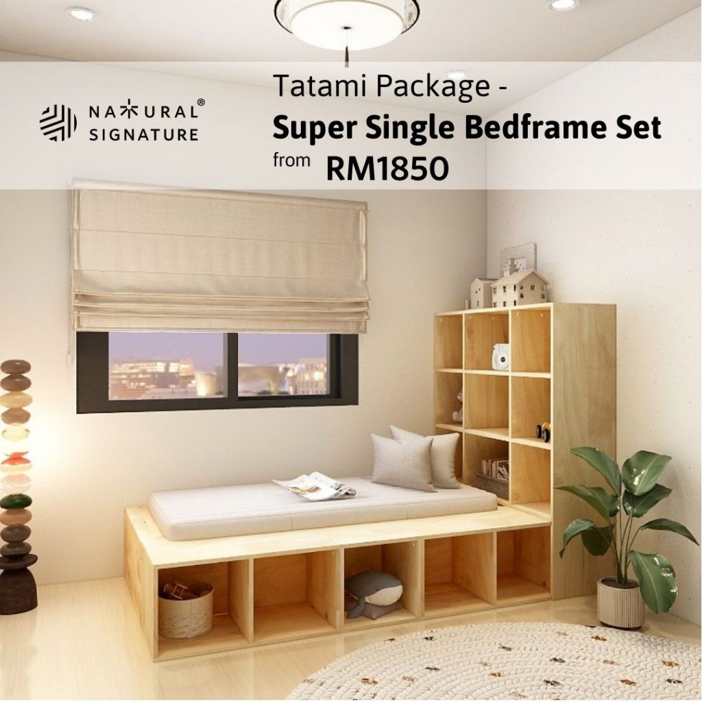 Natural Signature TSSB Tatami Package-Super Single Bedframe Set/Tatami Super Single bedframe ...