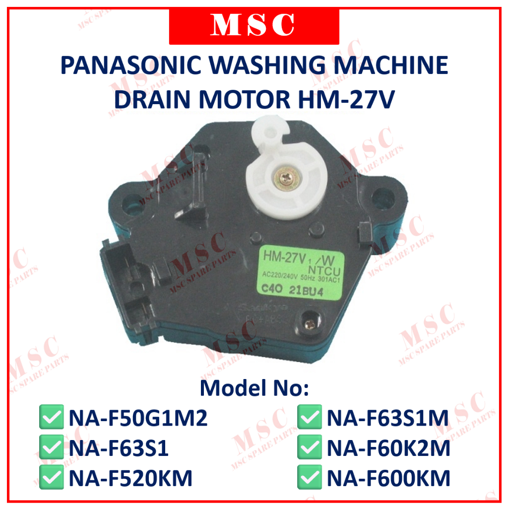 PANASONIC HM-27V NA-F60K2M NA-F520KM NA-F600KM Washing Machine Drain Motor Mesin Basuh Motor ...