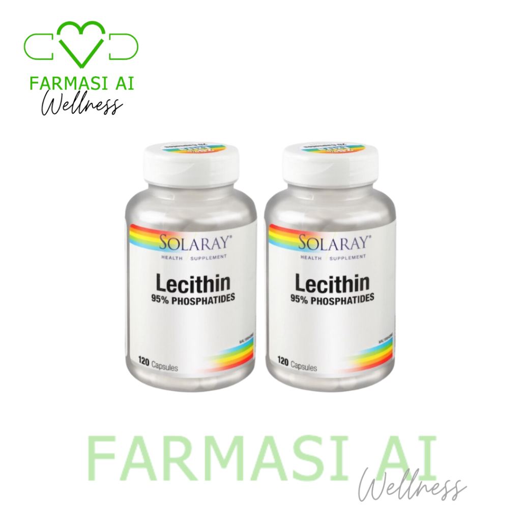 Solaray Lecithin 500mg (95% Phosphatides) 2x120s (Exp: 09/2026 ...