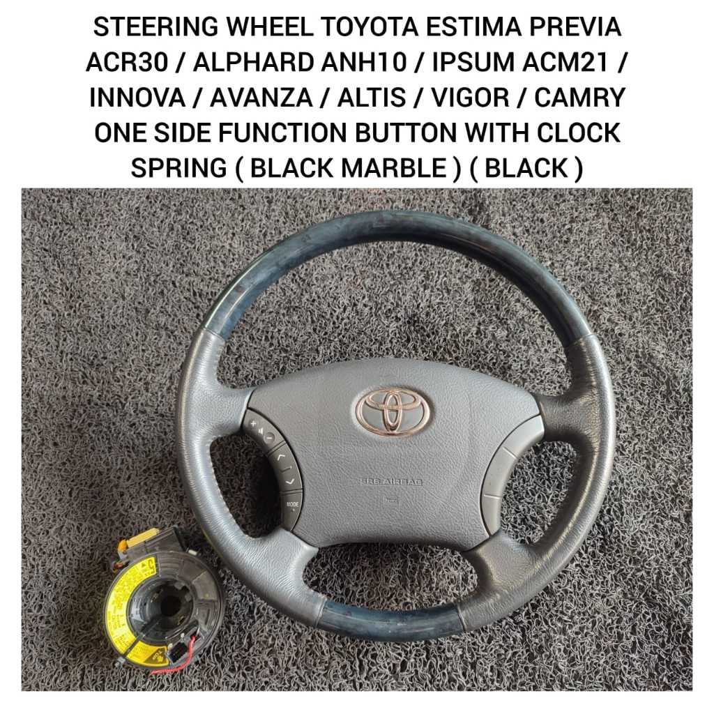 Steering Wheel / Roda Stereng / Pasang Dan Main Toyota Estima Previa ...