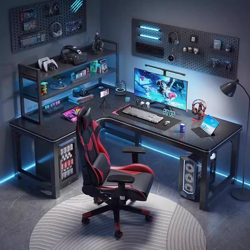 L-Shape Gaming Table Computer Study Desktop Home Kid Desk Student ...