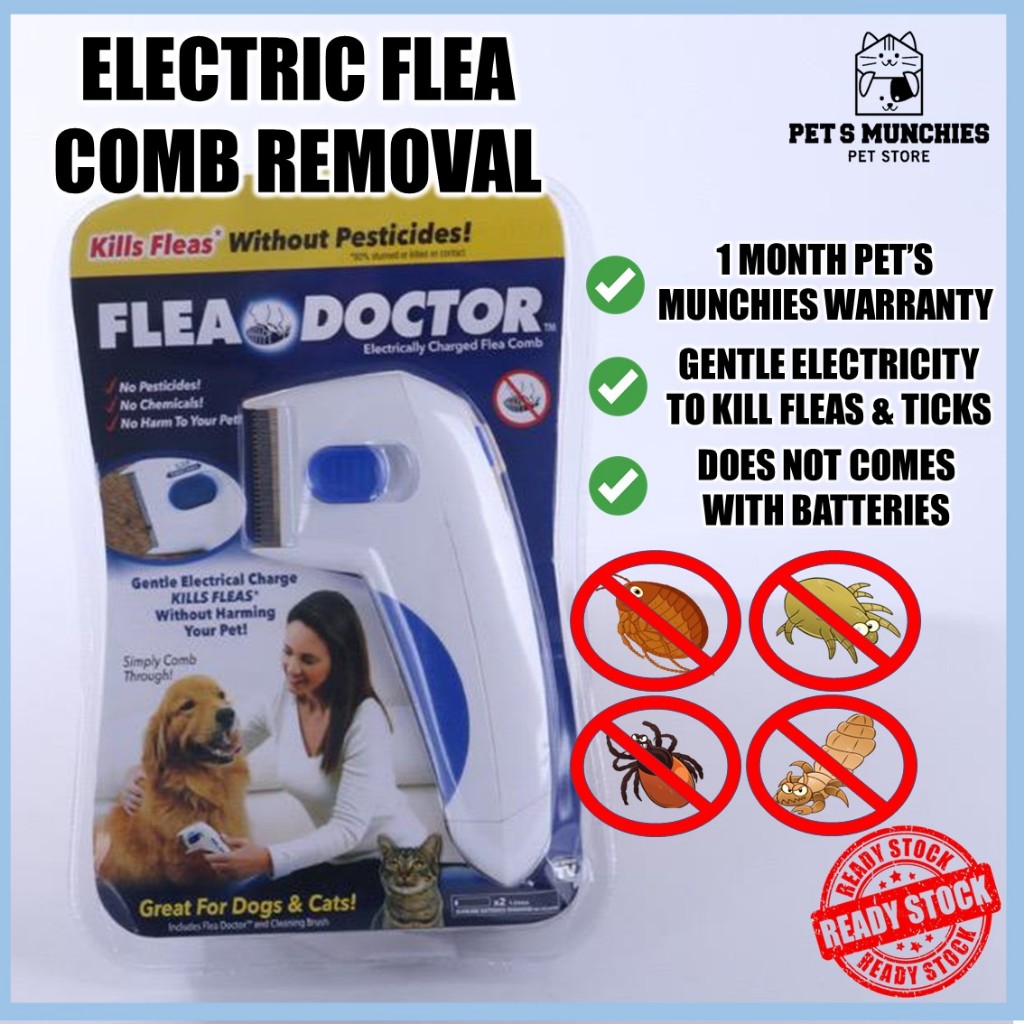 Electric Flea Removal Comb Anti Fleas & Ticks for Pet Accessories Sikat ...