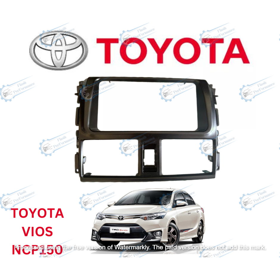 Toyota Vios (NCP 150) Car player casing ( color dark gray ) | Shopee ...