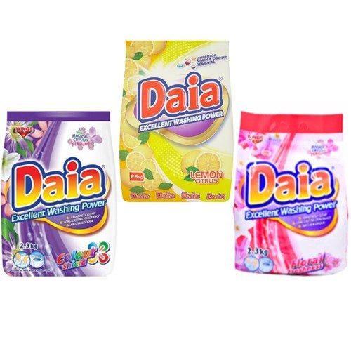 DAIA Excellent Washing Detergent Powder 750g x 16 Flora/Color/Lemon ...