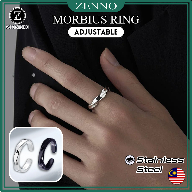 Zenno Morbius Ring Titanium Steel Adjustable Simple Men Women Ring ...