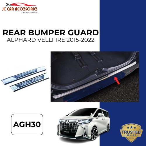 Toyota alphard Vellfire agh30 anh30 2015 2022 Chrome ABS Rear Bumper ...