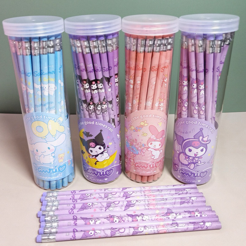 cute Sanrio Series Pencils Kuromi / melody / purin / cinnamon | Shopee ...