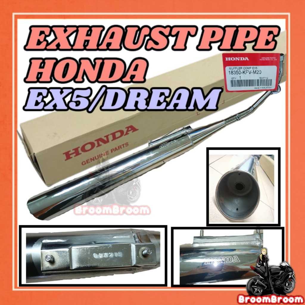 READY STOCK!!!100% ORIGINAL HONDA EX5 / EX5 DREAM EXHAUST MUFFLER ...