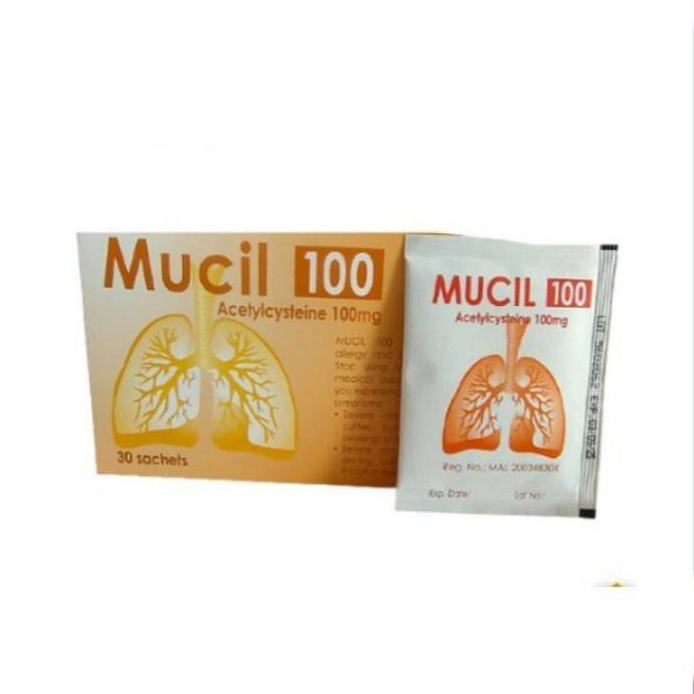 Mucil 100mg 5g (1 sachet) (Ubat Kahak Budak) | Shopee Malaysia