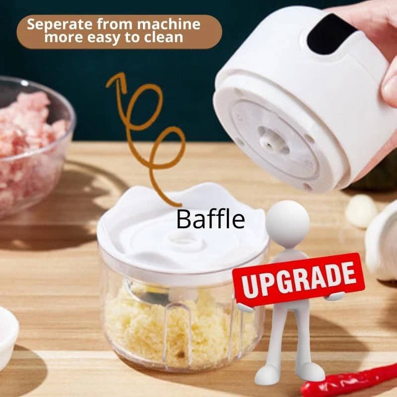 Mini Blender Garlic Chopper Electric Food Chopper Portable Blender Food ...