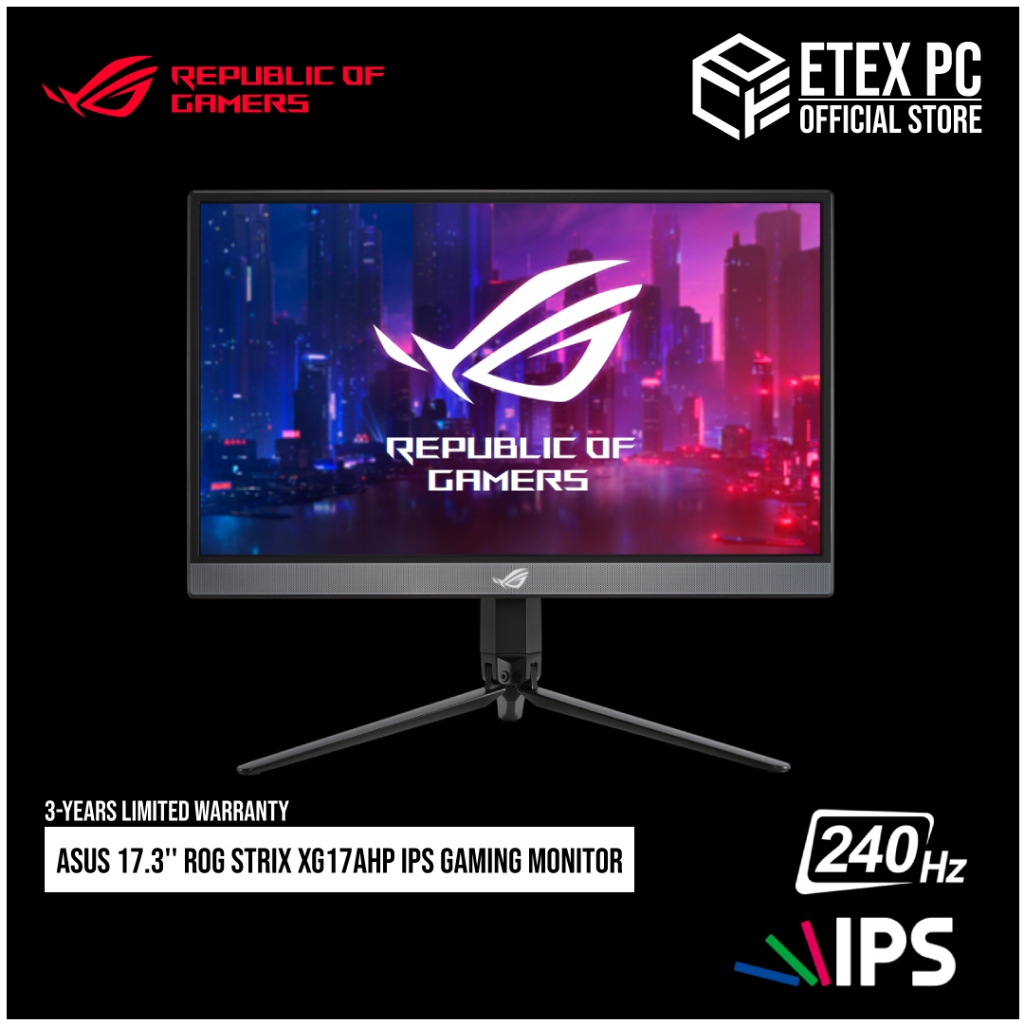 ASUS 17.3'' ROG Strix XG17AHP IPS Gaming Monitor ( FHD / 240Hz / Type-C ...