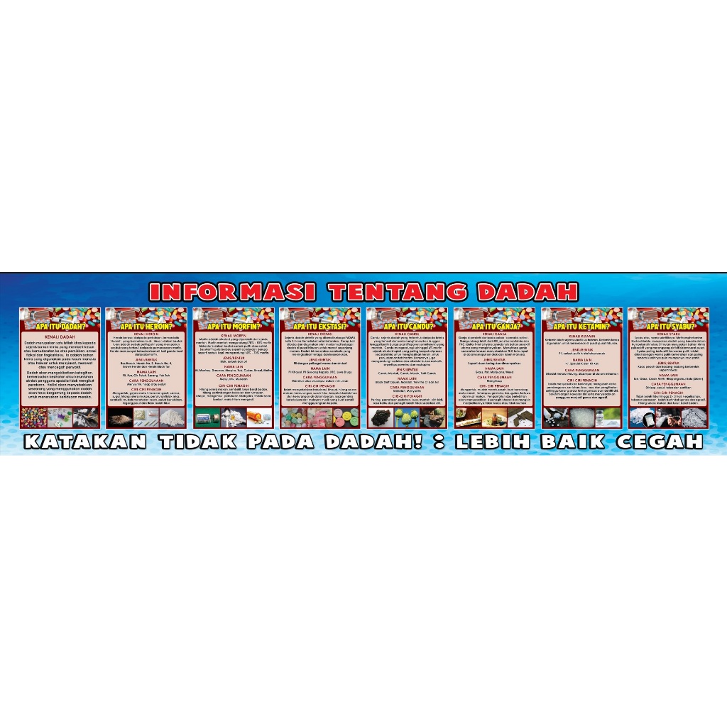 SET BANNER INFO DADAH PPDA, SEKOLAH RENDAH & MENENGAH (Bimbingan & Kaunseling) | Shopee Malaysia