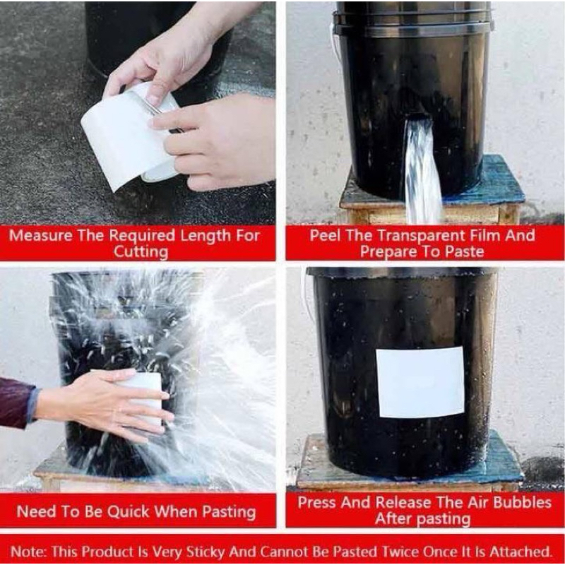 FLEX TAPE 3 SIZE Tape anti bocor menutup atap bocor tangki paip lantai ...