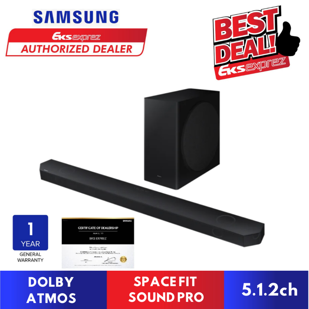SAMSUNG [ HW-Q800C ] 5.1.2ch Soundbar with Wireless Dolby Atmos ...
