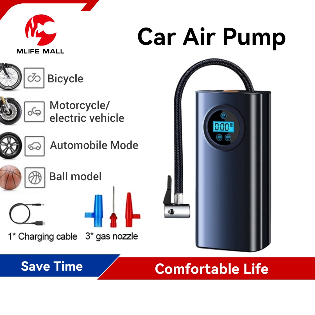Portable Air Pump Tyre Air Compressor Pump Tire Inflator inflation pump ...