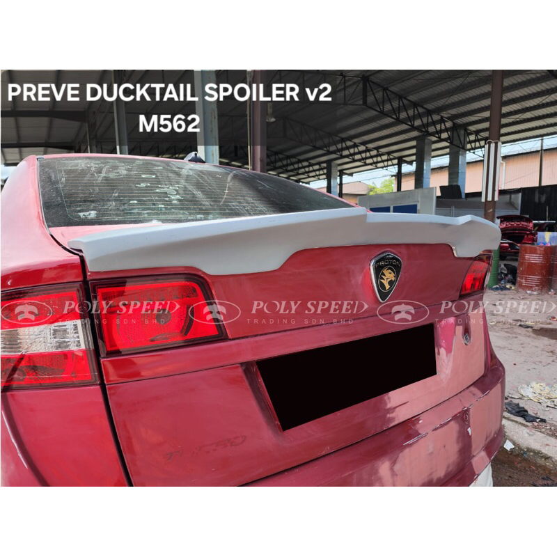 PROTON PREVE DUCKTAIL SPOILER V2 M562 FIBREGLASS WITHOUT PAINT | Shopee ...