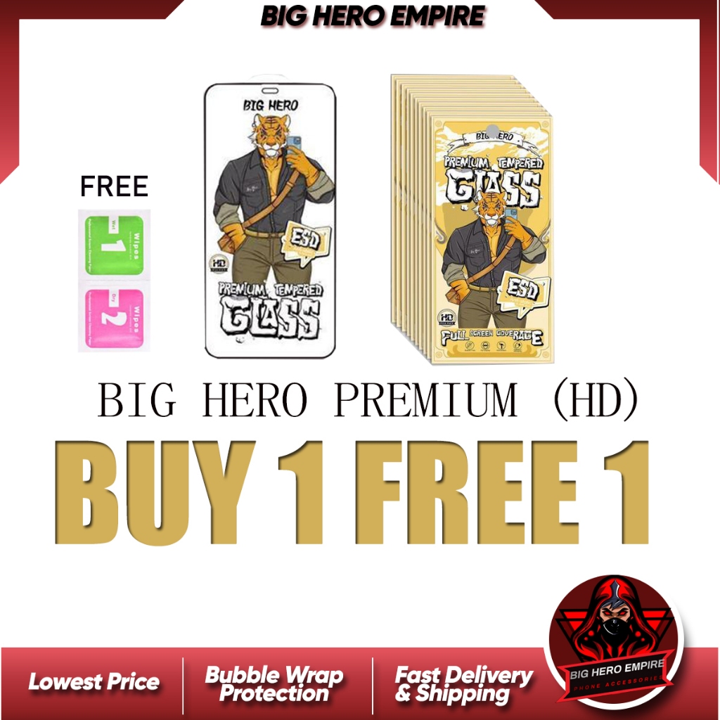 REDMI BIG HERO PREMIUM GLASS NOTE 114G 11S4G/5G 11PRO4G/5G 124G/5G 12S4G 12PRO4G/5G 12PRO+5G ...