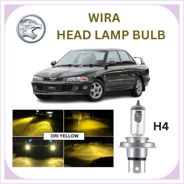 PROTON WIRA HEAD LAMP HEADLAMP BULB H4 CAR HALOGEN LAMP LAMPU SPOTLIGHT ...