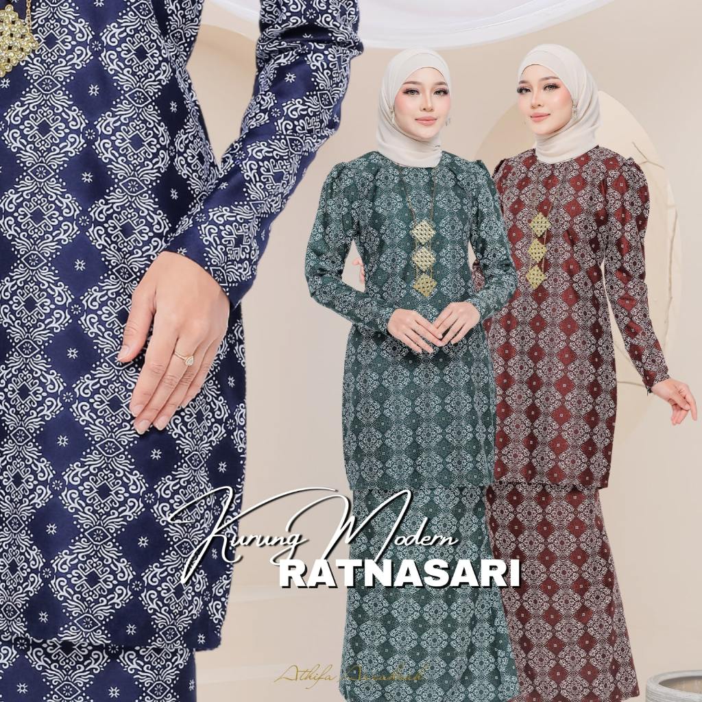 Baju Kurung RATNASARI by ATHIFA AZZAHRAH Riau Songket | Cotton Ironless ...