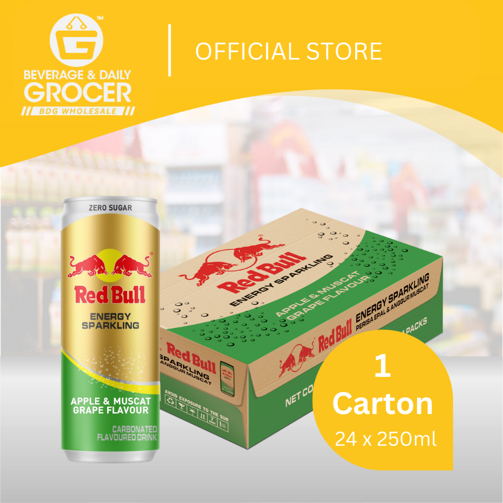 Red Bull Energy Sparkling Apple Muscat Grape 4x6x250ml | Shopee Malaysia
