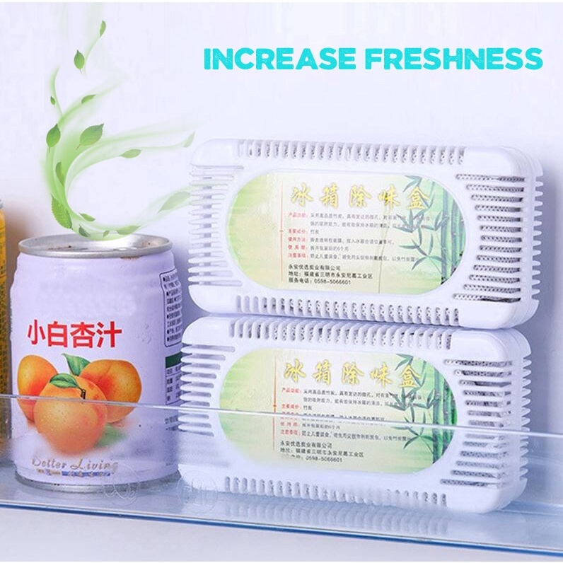 Refrigerator Deodorate Deodor Fridge deodorizer Deodorant box Bamboo ...