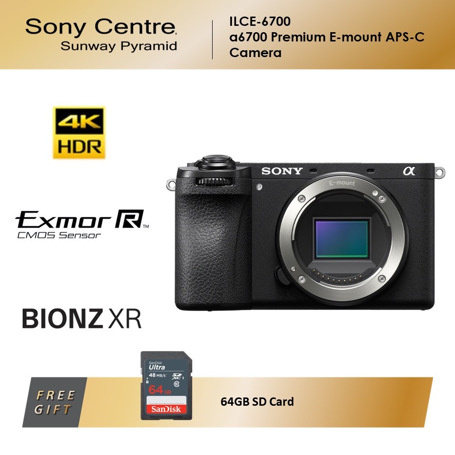 Sony Alpha ILCE-6700 α6700 Premium E-mount APS-C Camera ILCE-6700/ ILCE-6700L/ ILCE-6700M ...
