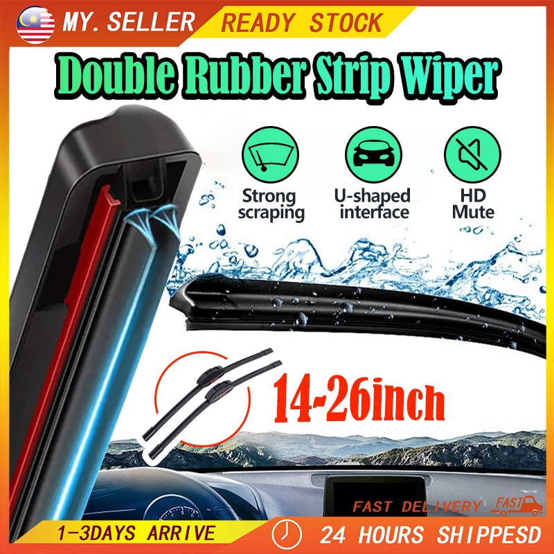 Car Wiper Window Silicone Wiper Kereta Proton Perodua Honda Toyota ...