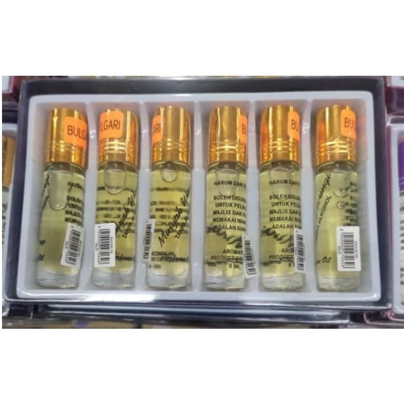 BULGARI- Perfume Attar Oil - Attar Oil Roll On (6 x 8ml) | Shopee Malaysia