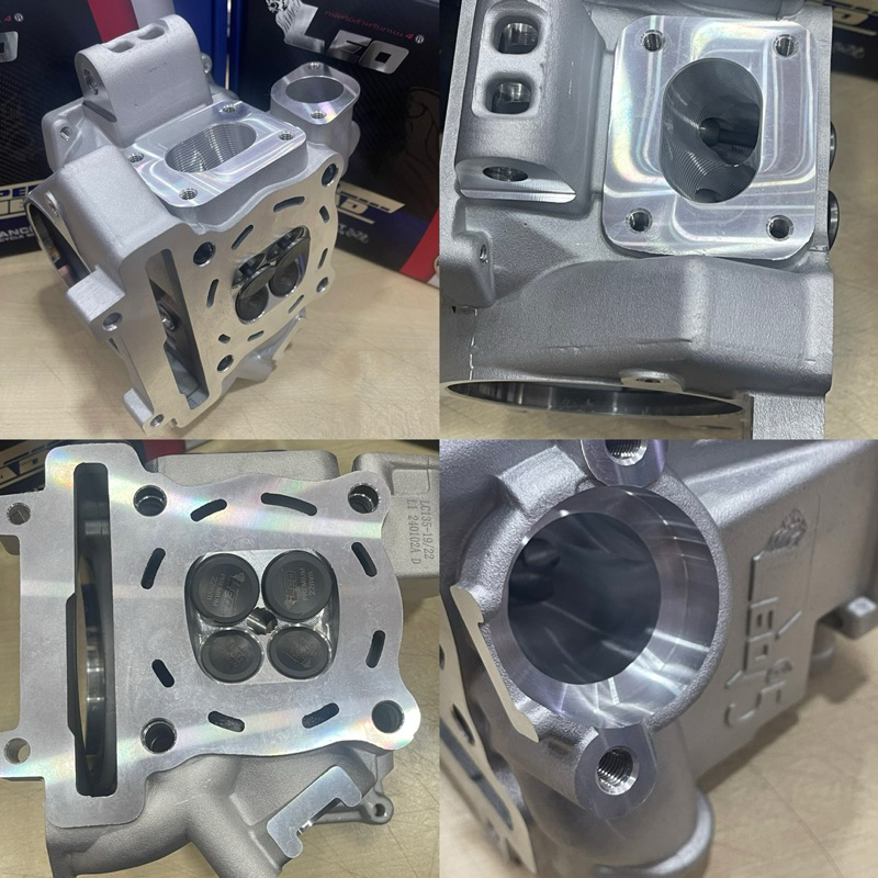LEO RACING LC135 19/22 CNC PORTING SUPER CYLINDER HEAD (MODEL V5 ...