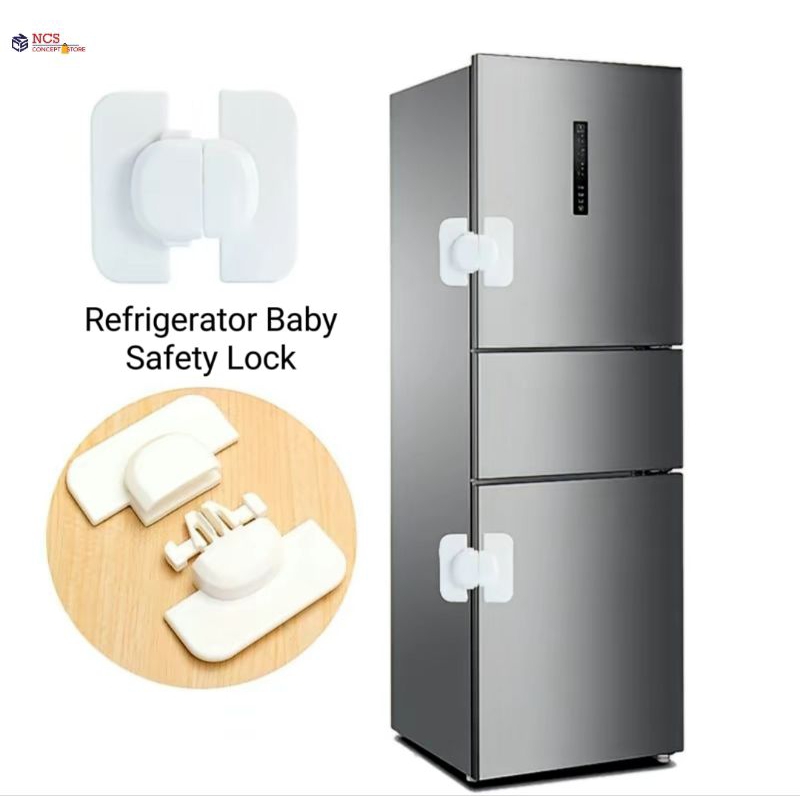 Refrigerator Lock Freezer Fridge Door Lock Latch Catch For Child ...