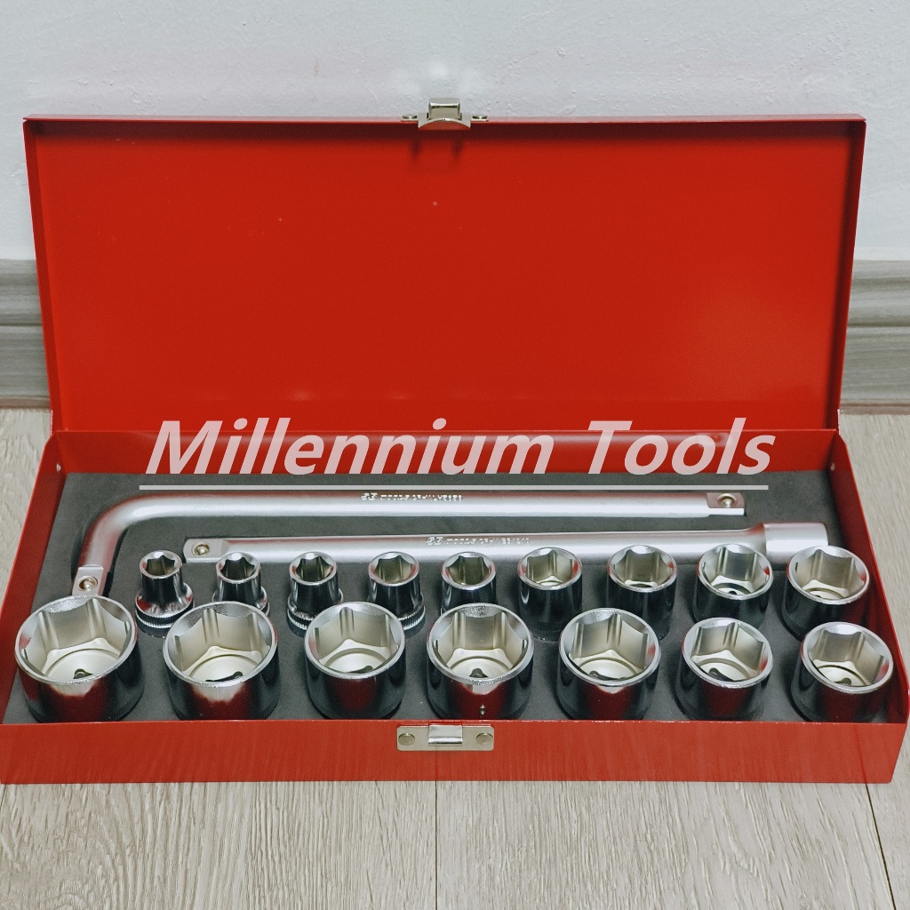 SB TOOLS 18Pcs Box Socket Set 10-32MM | Shopee Malaysia