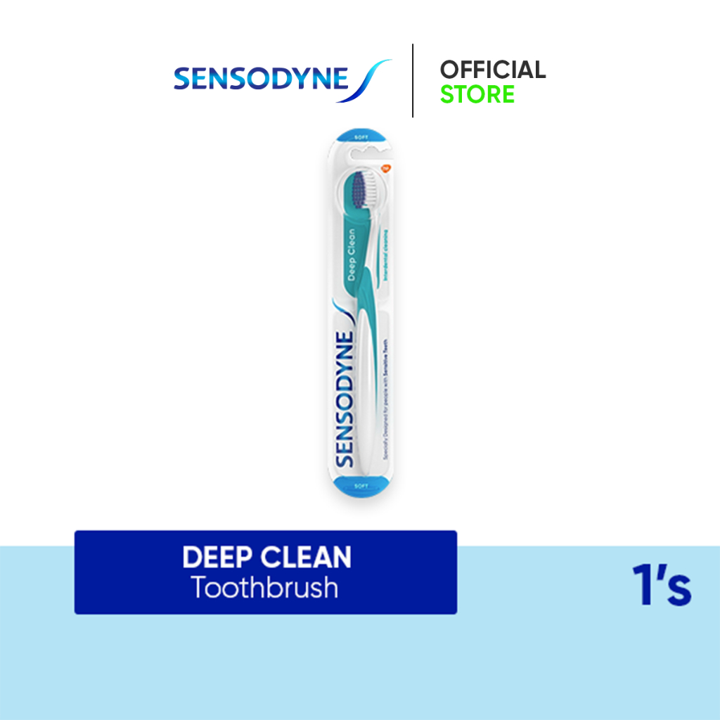 Sensodyne Deep Clean Soft Toothbrush, Gently Removes Plaque for ...