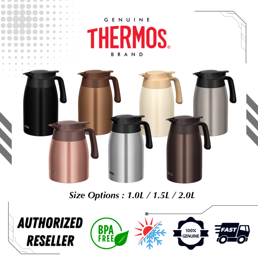 THERMOS Vacuum Insulated Modern Carafe TTB Series ( 1.0L / 1.5L / 2.0L ) Original 保温壶 2 Years ...