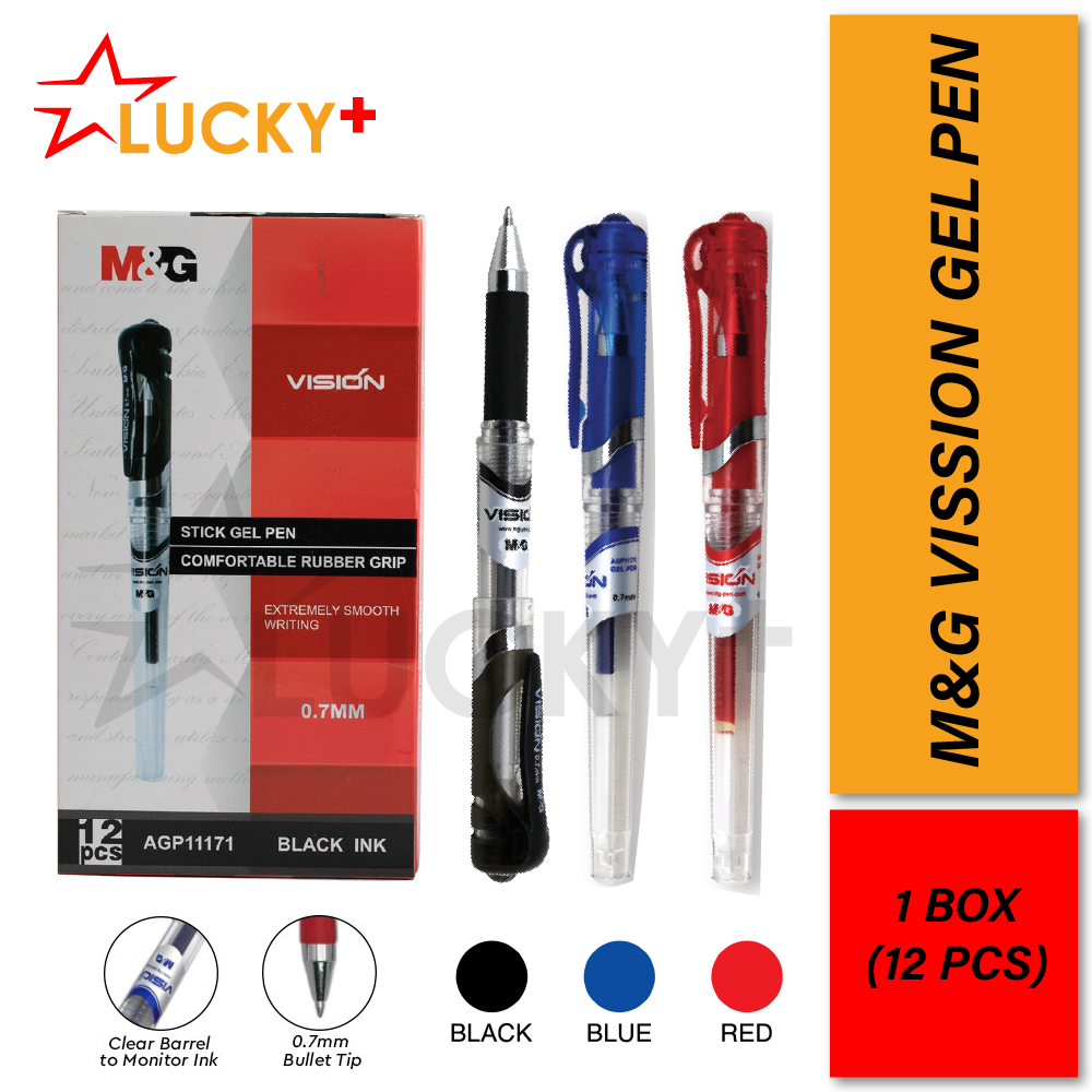M&G Vision Gel Pen 0.7mm AGP11171 (12'pcs/box) | Shopee Malaysia