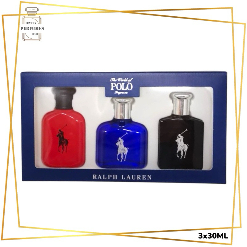 💯% ℝ@𝕝𝕡𝕙 L@uren Polo Set 3x30ml gift set for men | Shopee Malaysia
