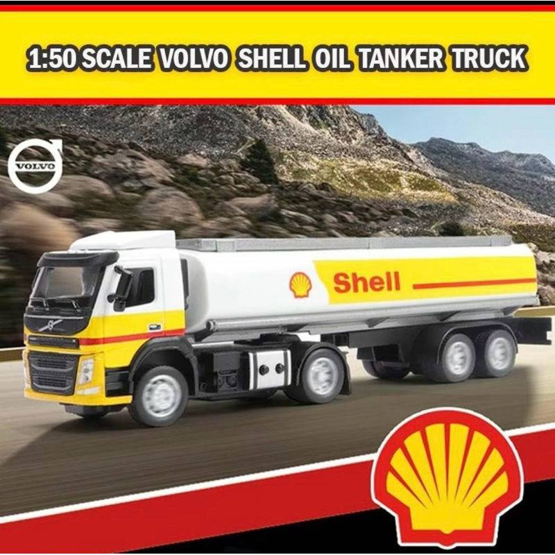 SHELL VOLVO Oil Tanker Truck 1:50 Scale | Shopee Malaysia