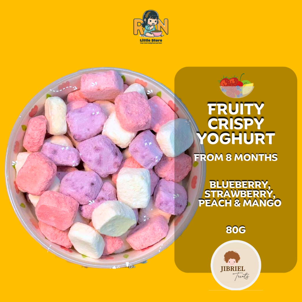 BABY SNACK - JIBRIEL TREATS Fruity Yoghurt Crispy Makanan Snek Baby 8 ...