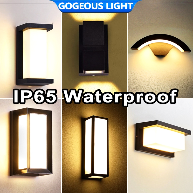 IP65 Waterproof Wall Light Outdoor Wall Light LED Lampu Dinding Garden ...