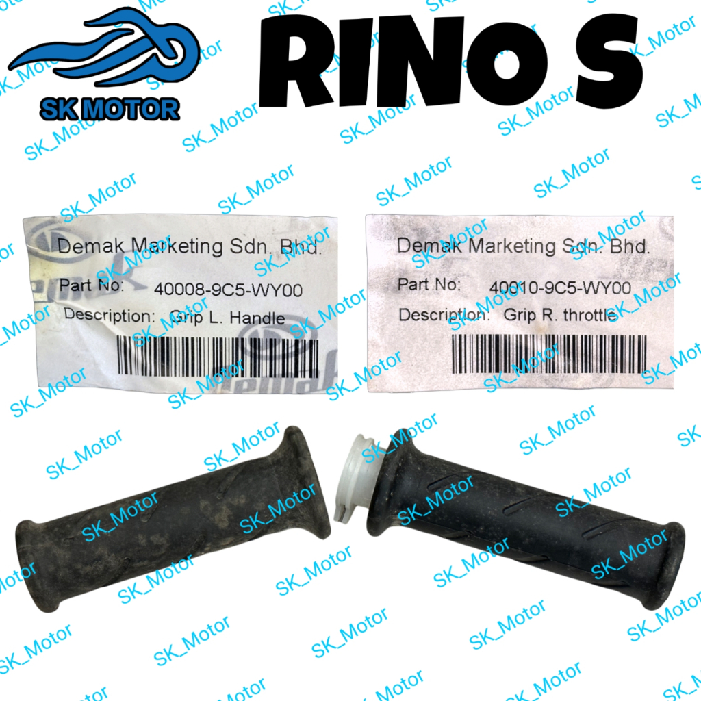 Demak RINO S Original Throttle Grip Handle Grip Set Sarung Tangan ...