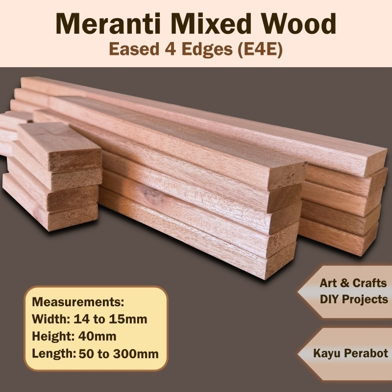 Wood [11/15/19x43mm] [Length: 50 to 1500mm] Finger Joint Wood for DIY ...