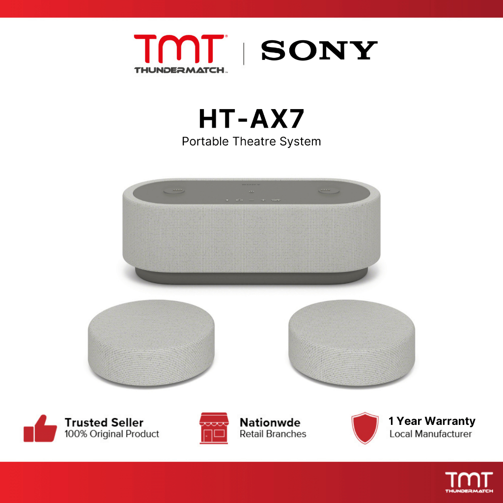 Sony AX7 Portable Theatre System with 360 Spatial Sound Mapping | HT ...