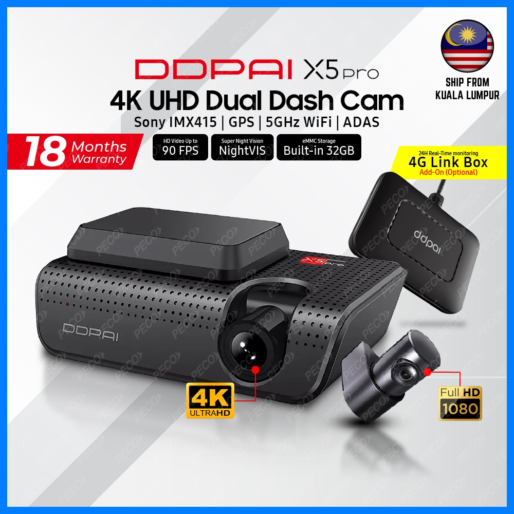 DDPAI X5 Pro Car Dash Cam Dual Car Camera Recorder | Shopee Malaysia