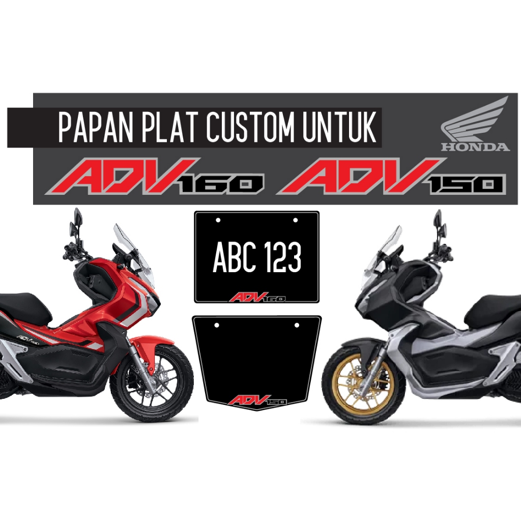 Honda ADV 160 Honda AVD 150 plat kristal / plat embossed 3D | Shopee ...