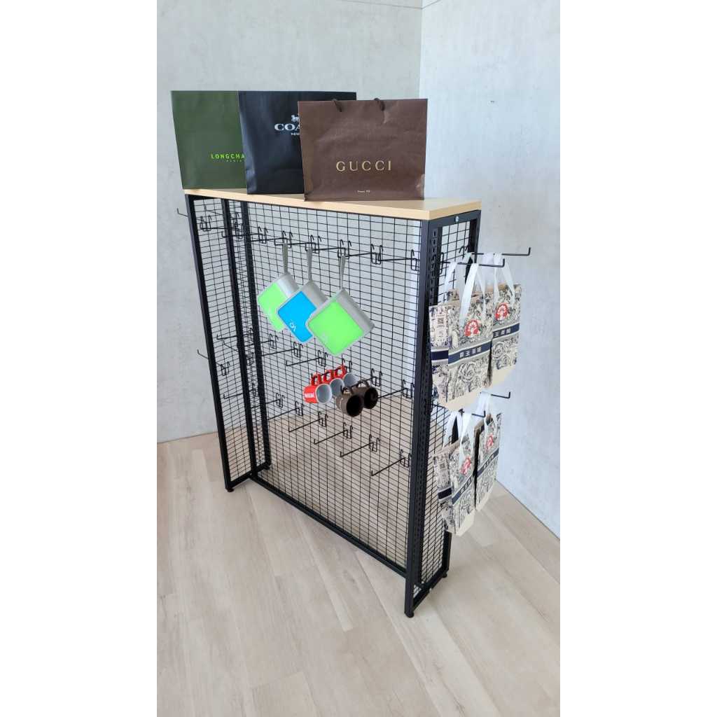 MULTIPURPOSE DISPLAY RACK/ ISLAND NETTING DISPLAY STAND/ FOUR WAY ...