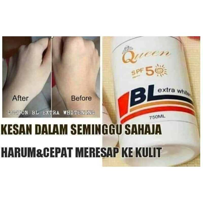 BL LOTION QUEEN EXTRA WHITENING SPF 50 | Shopee Malaysia