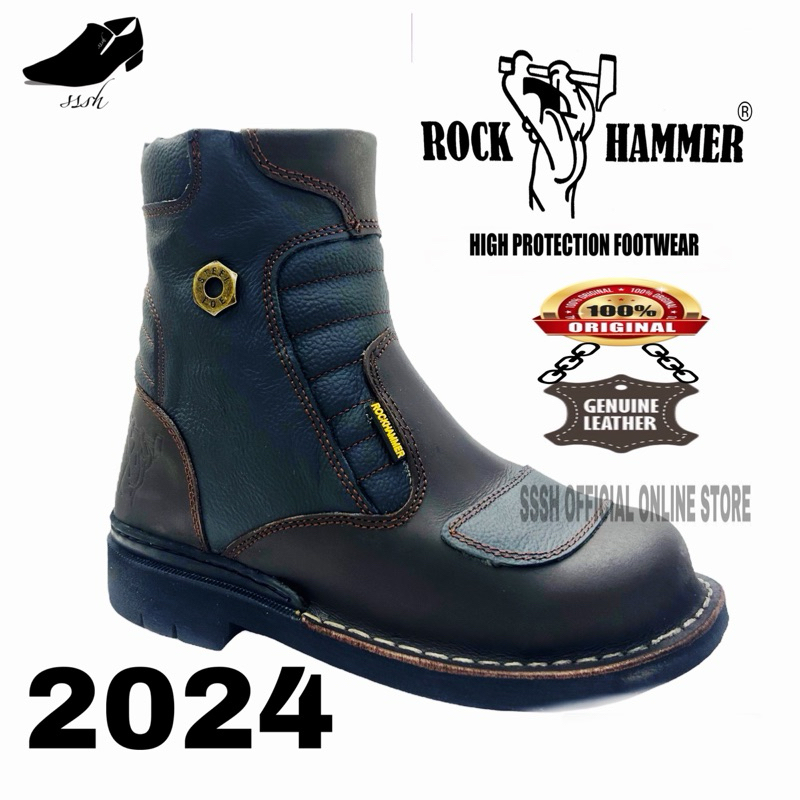 💯ORIGINAL ROCK HAMMER SAFETY SHOE/BOOT MID HIGH CUT DOUBLE ZIP/KASUT SAFETY/ 912 888 | Shopee ...