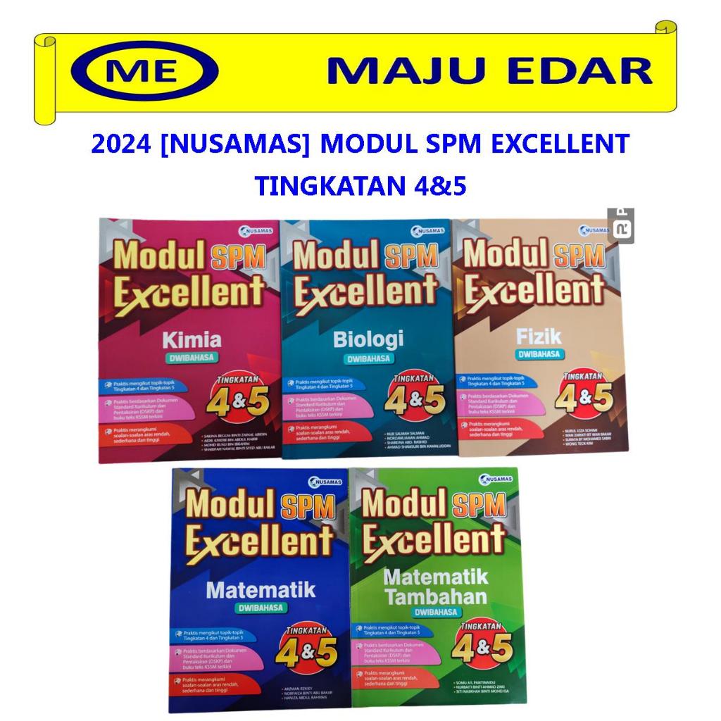 2024 NUSAMAS MODUL SPM EXCELLENT TINGKATAN 4&5 MATEMATIK TAMBAHAN KIMIA ...