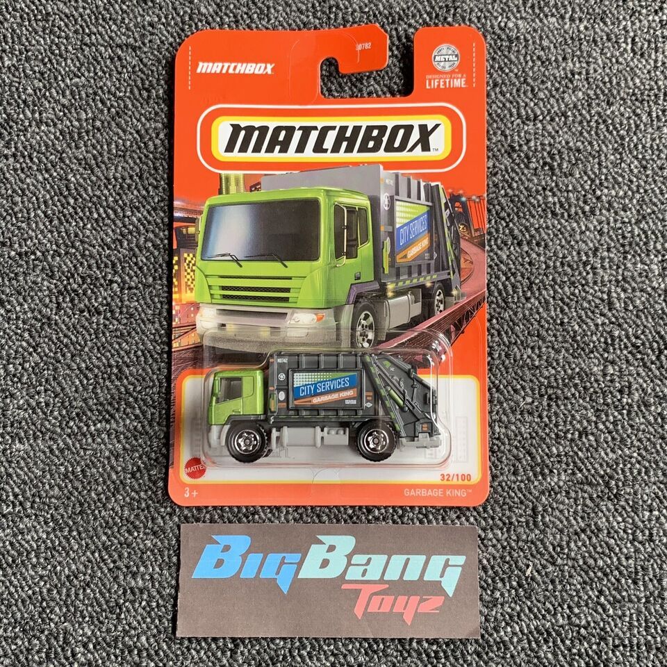 Matchbox Garbage King Green #32 Basic Mainline 2024 Case G (In-Stock ...