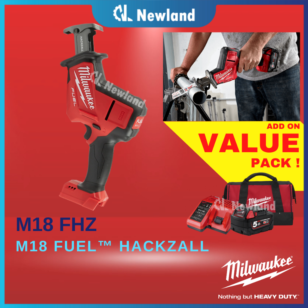 Milwaukee M18 FHZ Fuel Hackzall / Brushless Motor / Pipe Cutter / Wood ...